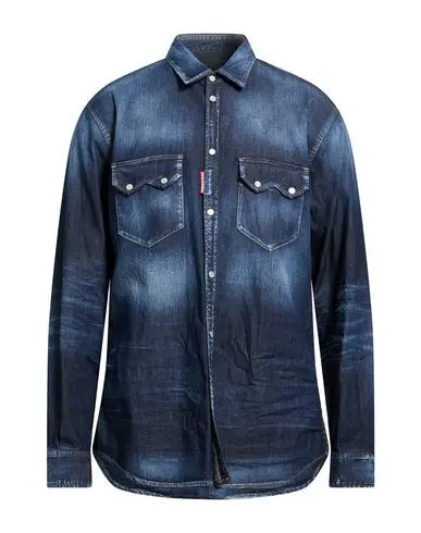 Dsquared2 Denim Shirt Size Cotton, Elastane - Blue