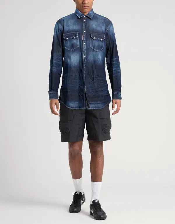Dsquared2 Denim Shirt Size Cotton, Elastane