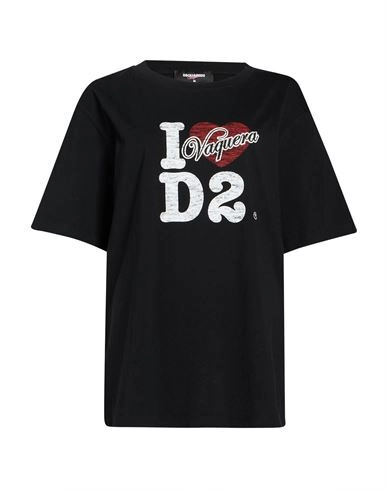 Dsquared2 Cotton T-shirt With Graphic Print - Black