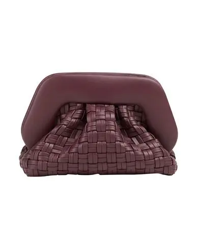 THEMOIRE Gea Handbag Burgundy Textile Fibers - Red