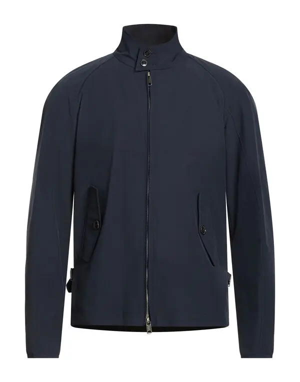 BARACUTA Jacket Size Polyester, Cotton, Polyurethane - Navy