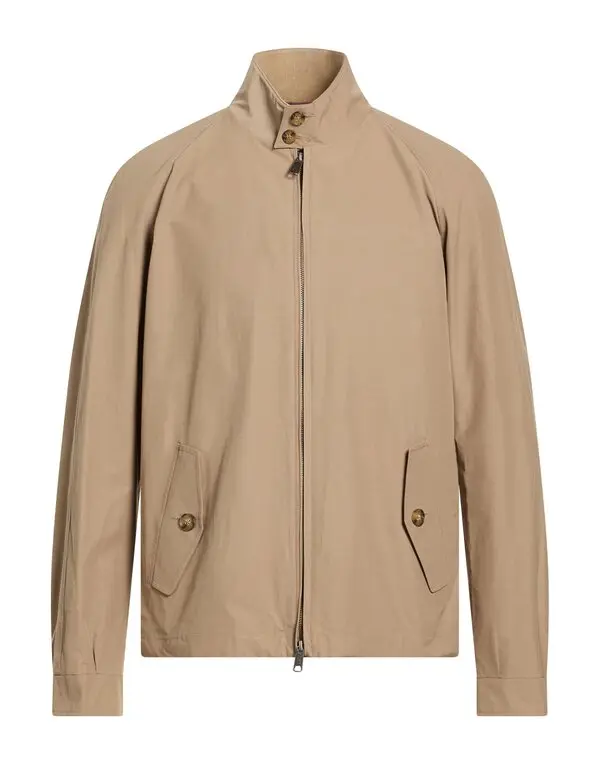 BARACUTA Cotton Polyester Harrington Jacket - Beige