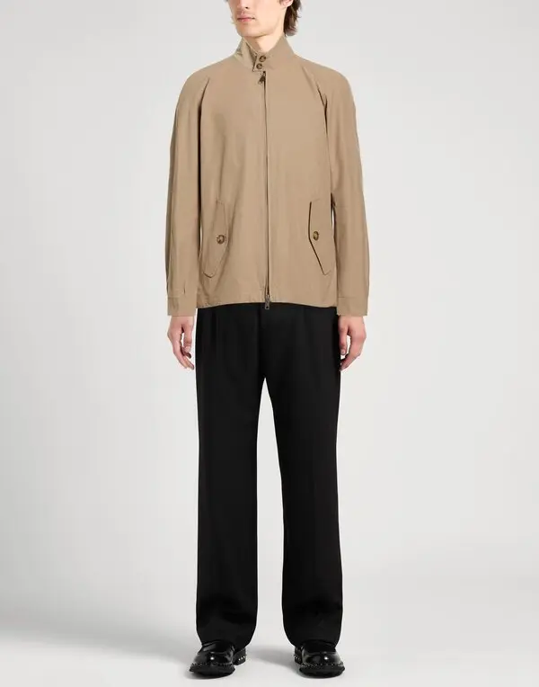 BARACUTA Cotton Polyester Harrington Jacket - Beige