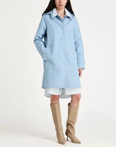 Burberry Overcoat & Trench Coat Sky Size Polyester