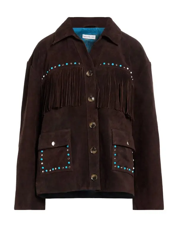 ARIZONA LOVE Suede Jacket With Appliqués And Fringes