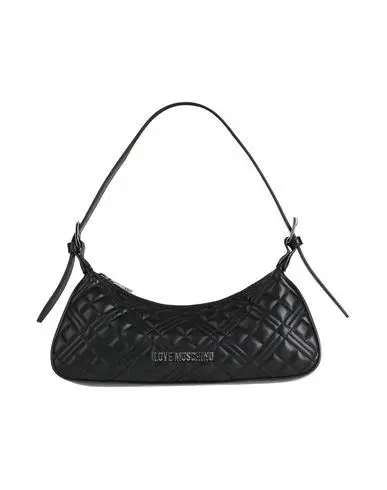 Moschino Quilted Baguette Handbag - Black