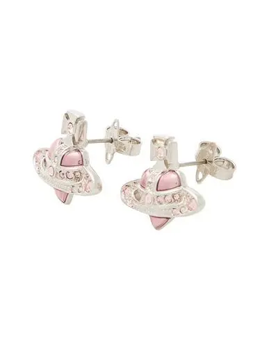 VIVIENNE WESTWOOD Diamante Heart Orb Stud Earrings