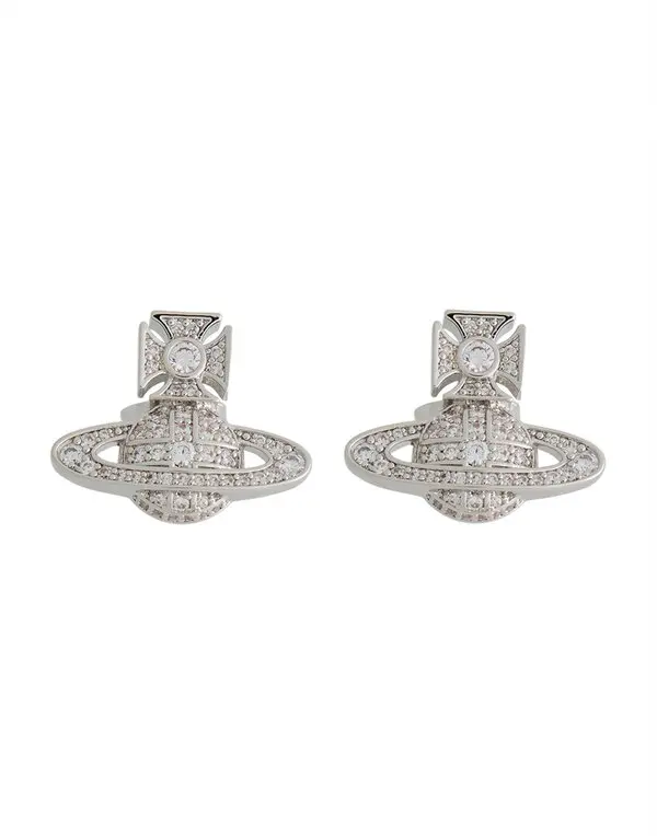 VIVIENNE WESTWOOD Orb Stud Earrings - Silver