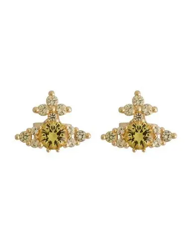 VIVIENNE WESTWOOD Earrings Platinum Brass - Grey