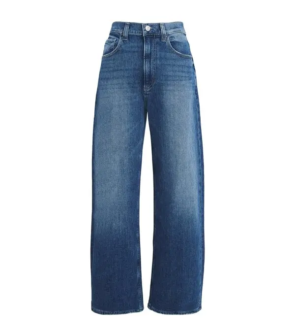 Paige Arellia High-rise Barrel Ankle Jeans - Blue