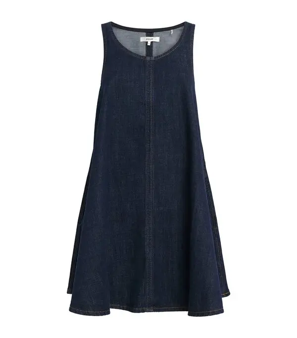 FRAME The Skipper Denim Mini Dress - Navy