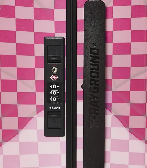 SPRAYGROUND Embossed Check Cabin Suitcase