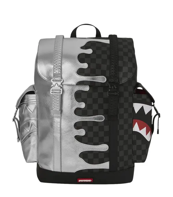 SPRAYGROUND Side Drip Flap Backpack - Silver