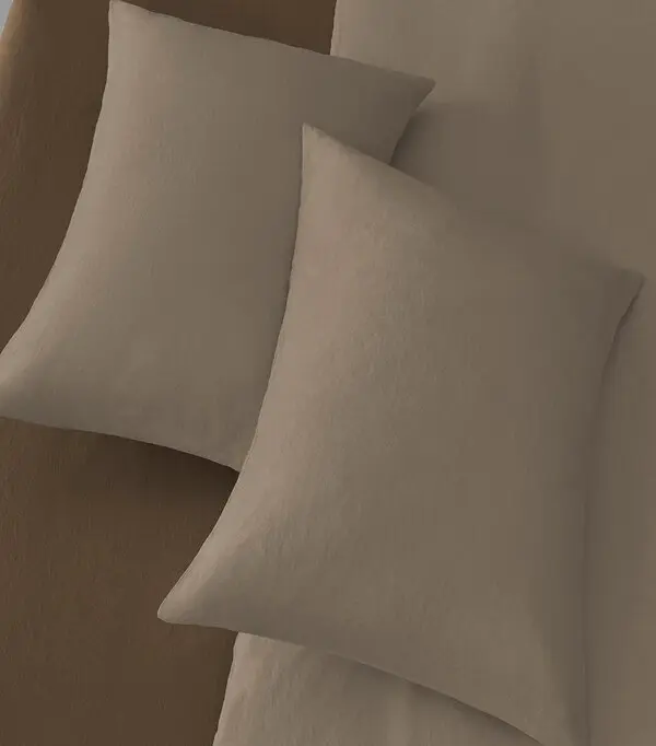 SOCIETY LIMONTA Linen Rem Pillowcase Pair - Brown