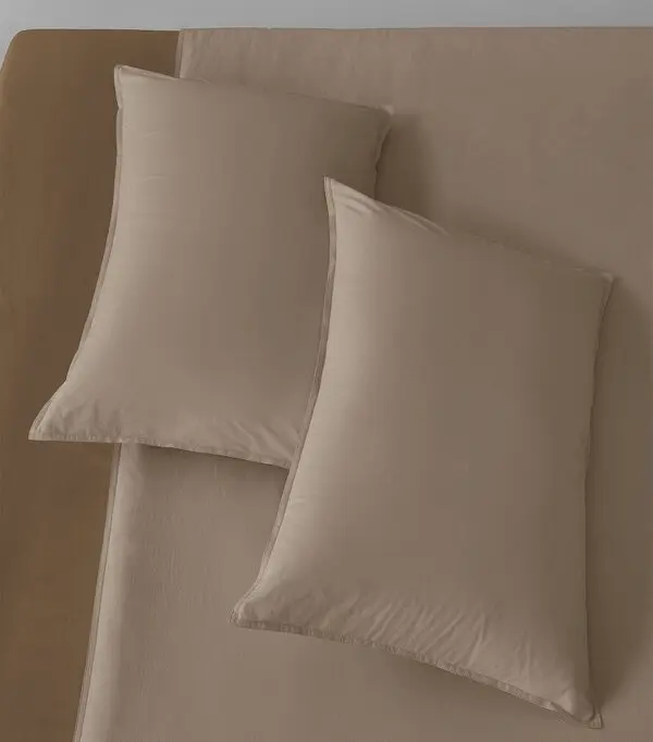 SOCIETY LIMONTA Cotton Nite Pillowcase Pair - Brown
