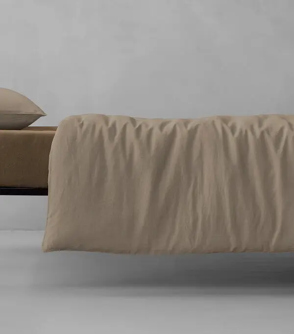 SOCIETY LIMONTA Linen Rem King Duvet Cover Set - Brown
