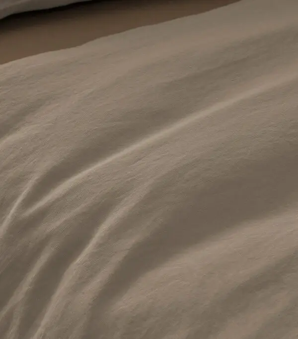 SOCIETY LIMONTA Linen Rem King Duvet Cover Set - Brown