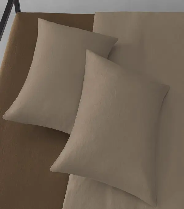 SOCIETY LIMONTA Linen Rem King Duvet Cover Set - Brown