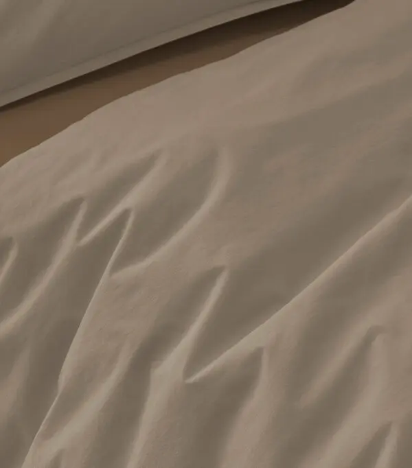 SOCIETY LIMONTA Cotton Nite King Duvet Cover - Brown