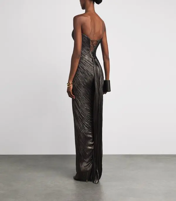 MARIA LUCIA HOHAN Silk Nadira Bustier Gown