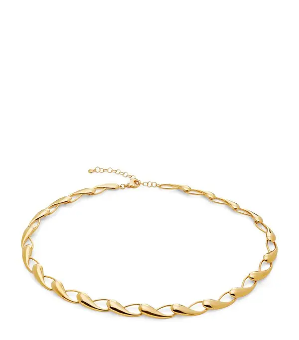 Monica Vinader Vermeil Nura Link Necklace - Gold