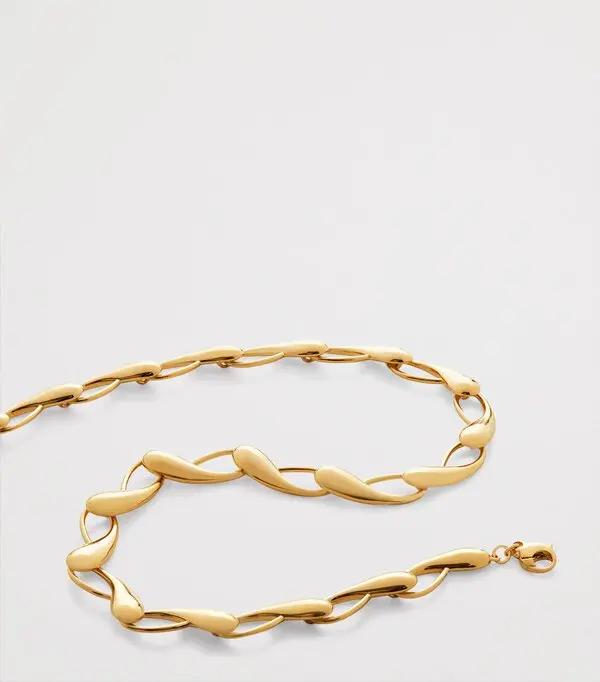 Monica Vinader Vermeil Nura Link Necklace