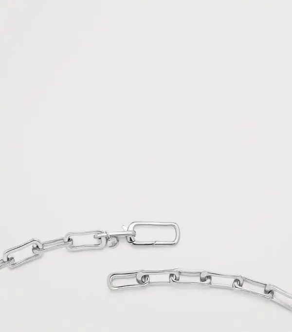 Monica Vinader Sterling Alta Mini Chain Necklace