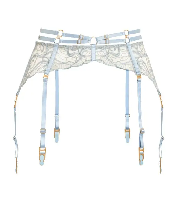 BORDELLE Pearl Suspender - Blue