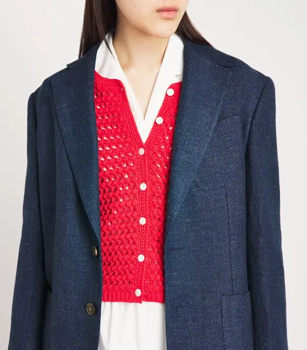 Polo Ralph Lauren Linen-cotton Single-breasted Blazer