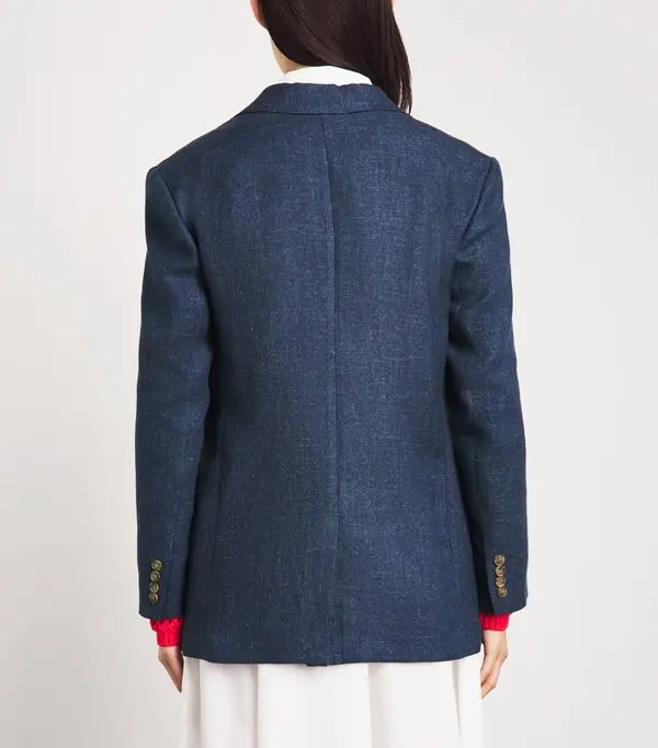 Polo Ralph Lauren Linen-cotton Single-breasted Blazer