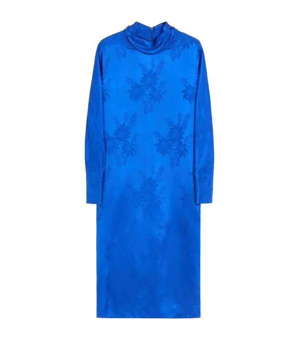 Valentino Garavani Jacquard Sunflowers Midi Dress
