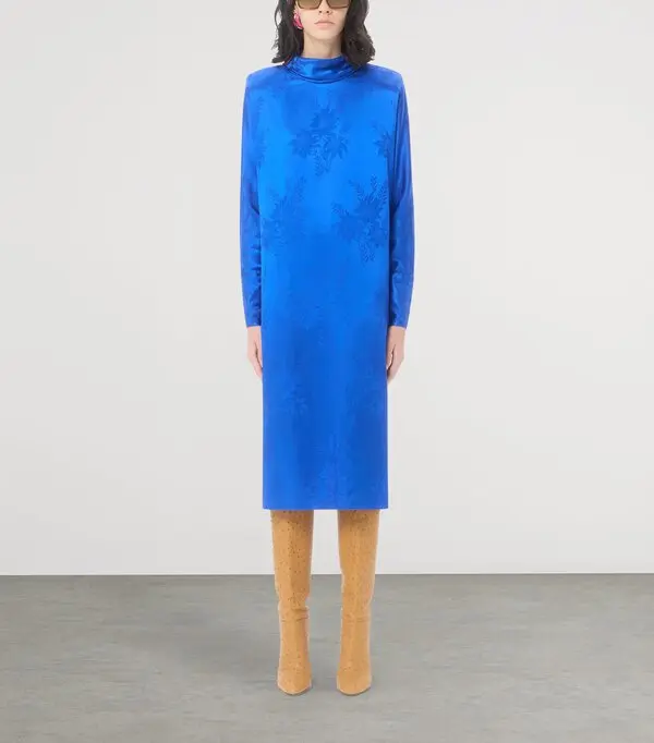 Valentino Garavani Jacquard Sunflowers Midi Dress