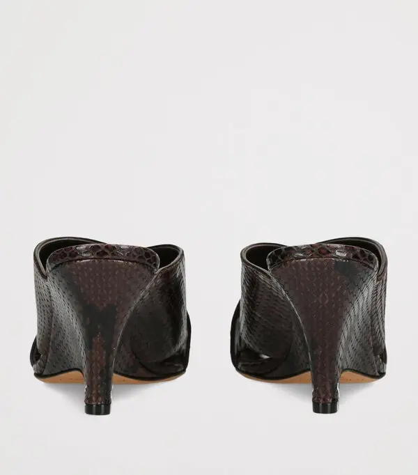 Le Monde Beryl Leather Sneak-effect Luca Mules 70