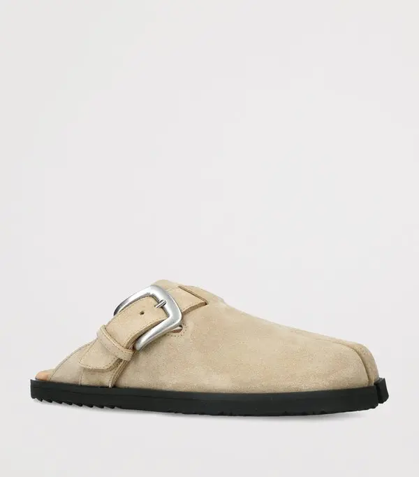 MAISON MARGIELA Suede Tabi Split-toe Mules