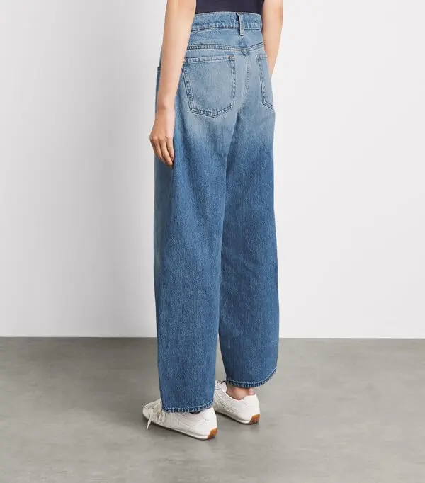 7 For All Mankind Bonnie Curvilinear Barrel-leg Jeans