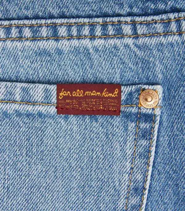 7 For All Mankind Bonnie Curvilinear Barrel-leg Jeans