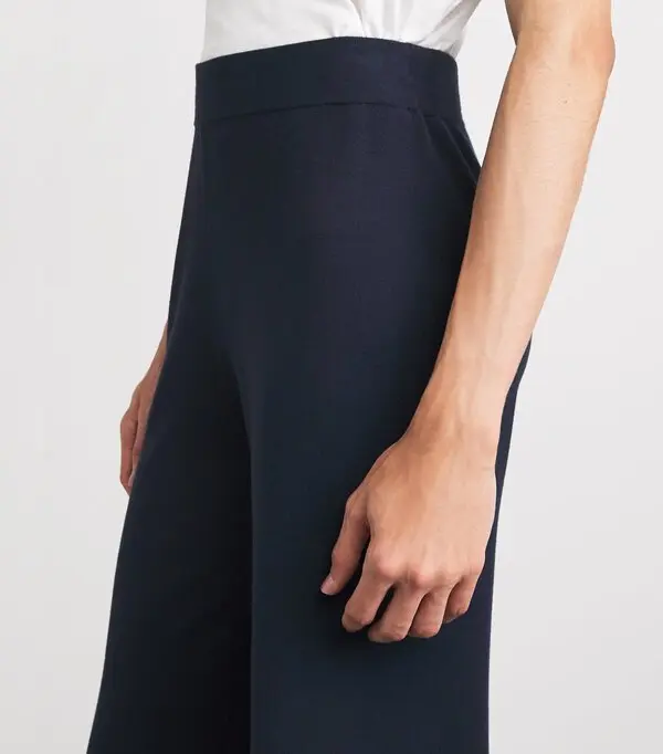 Max Mara Knitted Wide-leg Trousers