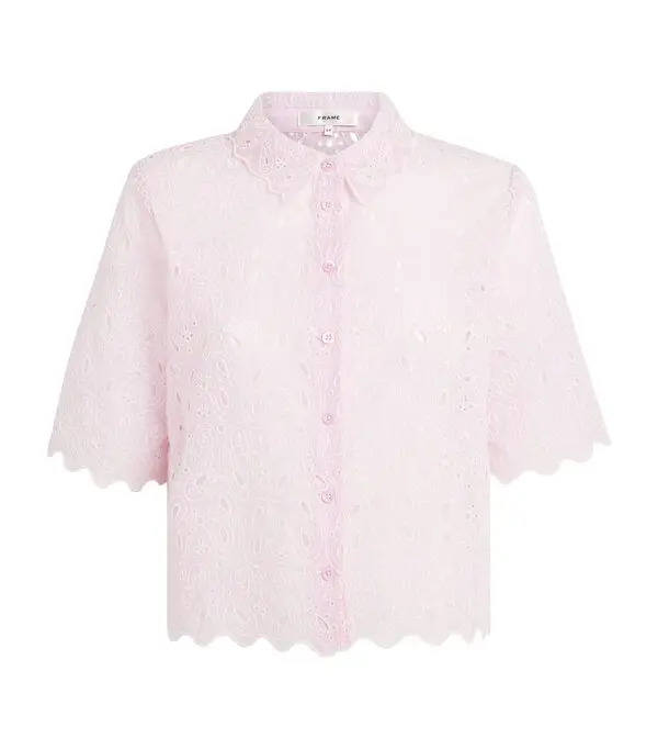 FRAME The Paisley Eyelet Shirt