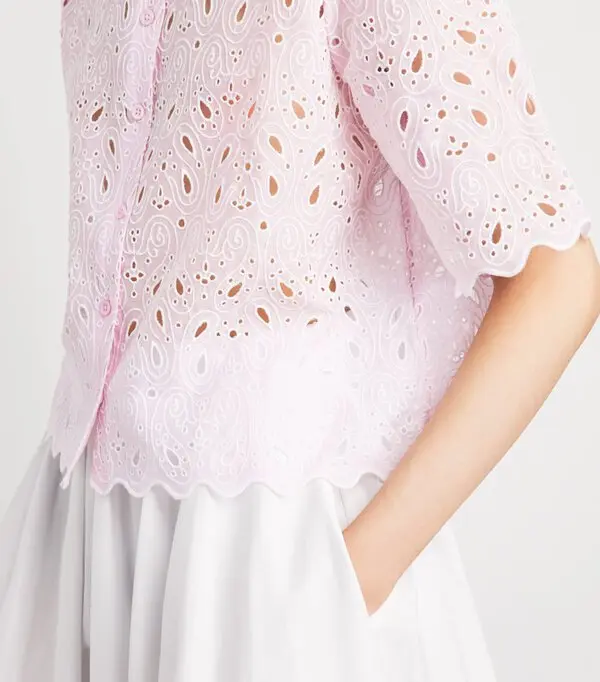 FRAME The Paisley Eyelet Shirt