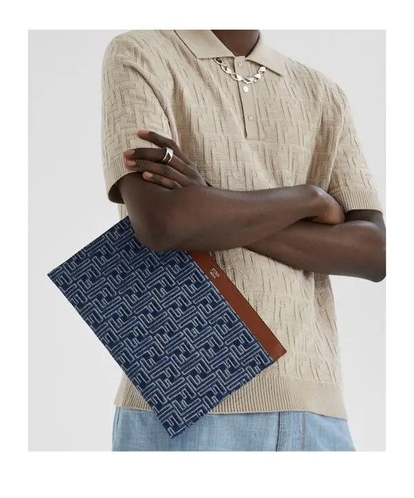 Fendi Ff Medium Flat Pouch