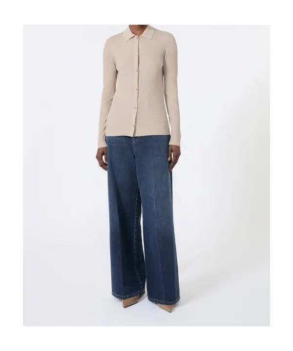 Max Mara Ribbed Button-up Cardigan