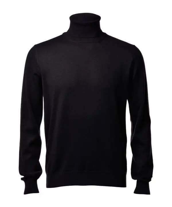 GRAN SASSO Long Sleeve Roll-neck Jumper - Black