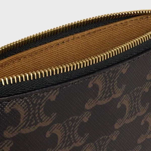 Celine Coin Purse In Triomphe Canvas