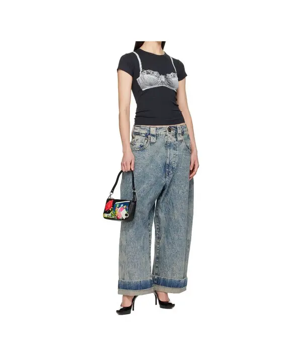 Vaquera Trompe L'oeil Printed Shoulder Bag