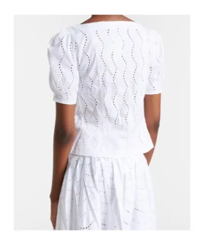 Polo Ralph Lauren Broderie Anglaise Cotton Puff Sleeve Blouse