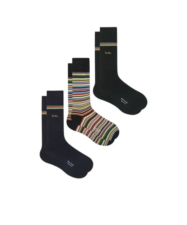 Paul Smith Pack Logo Stripe Socks