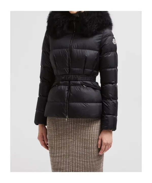 Moncler Boed Shearling-trimmed Short Padded Jacket