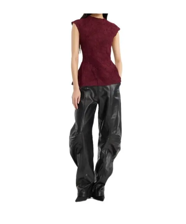 ROTATE BY BIRGER CHRISTENSEN Floral Appliqué High Neck Top
