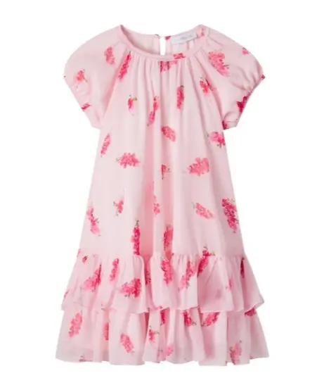 Monnalisa Floral Tiered Dress