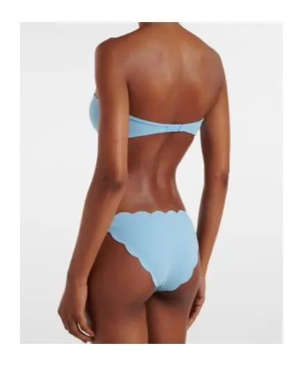 Marysia Antibes Scalloped Bandeau Bikini Top